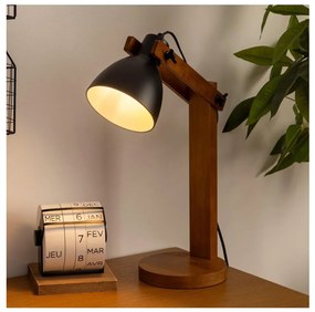 Atmosphera - Stolní lampa KUBA 1xE14/25W/230V borovice 178929