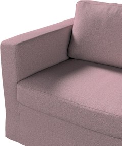 Potah na pohovku IKEA  Karlstad 2-místná , nerozkládací, dlouhý barva růžová látka pletený vzor