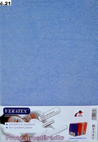 Veratex Froté prostěradlo jednolůžko 90x200/20cm (č.21-sv.modrá)  Froté