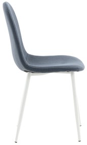 Jídelní židle Polar, 2ks, modrá, S44xD53xV87