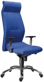 ANTARES 1800 LEI - Kancelářská židle  - koženka tm.modrá
