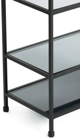 Designový kovový konzolový stolek AINO BLACK