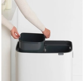 Brabantia BO TOUCH BIN Dotykový odpadkový koš 2x30 l - bílá