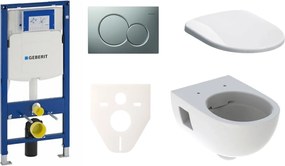 Cenově zvýhodněný závěsný WC set Geberit do lehkých stěn / předstěnová montáž + WC Geberit Selnova SIKOGES3S3