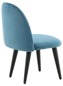 Dětská židle Velvet, 2ks, modrá, S40xD42xV61