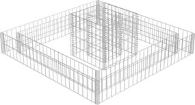 Gabionový truhlík pozinkovaná ocel 120 x 120 x 20 cm 141625