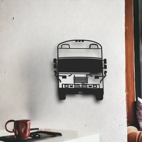 Obytný Bus - kovový obraz na zeď Velikost: 75cm, Barva: Black