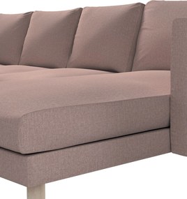 Potah na pohovku IKEA Norsborg 4-místná se šezlongem barva růžová látka pletený vzor