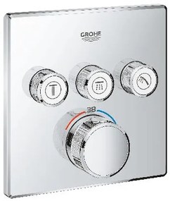 Grohe Grohtherm SmartControl - Termostatická baterie pod omítku, 3 ventily, chrom 29126000