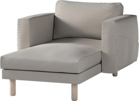 Potah na IKEA Norsborg šezlong s loketními opěrkami barva šedá látka pletený vzor