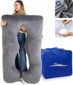 Premium Ergonomický polštář 100x150cm s potahem z mikrovlákna a taškou