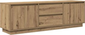 TV skříňka s LED osvětlením dub artisan 160,5x41x50 cm 3328434