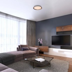 Rabalux Hnědé stropní LED svítidlo Valter 515mm 36W stmívatelné 3750