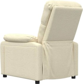 Masážní křeslo krémové textil 289681