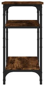 Odkládací stolek kouřový dub 35 x 30 x 60 cm kompozitní dřevo - Default Title
