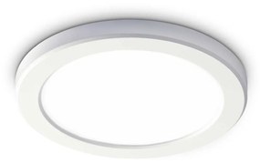 Ideal Lux Nástěnné LED svítidlo AURA PL kulaté Barva: Bílá, Pohybový senzor: ne, Chromatičnost: 4000K