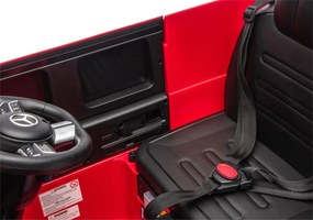 LEAN CARS Akumulátorové vozidlo Mercedes G 4x4 24 V 2580, červené