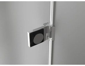Mexen Lunar-B Duo, výklopný sprchový kout 100 x 100 cm, 8mm čiré sklo, chromový profil, 832-100L-100P-01-00