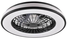 LED Stmívatelné stropní svítidlo s ventilátorem LED/48W/230V 3000-6500K + DO