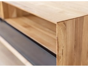 Massive home | TV stolek 2.1 střední sklo, dub, barva přírodní dub, kolekce Modern Loft