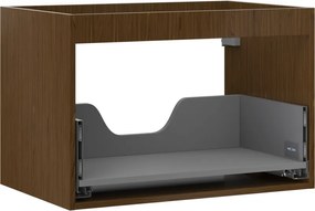 Mexen Box-A, závěsná skříňka 70 cm, 1 zásuvka, ořech, 91AX0-0700-470-1-86
