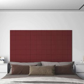 vidaXL Nástěnné panely 12 ks 60 x 15 cm textil 1,08 m² [344056] Barva: Hnědá