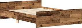 Rám postele bez matrace Staré dřevo 140x200cm Technické dřevo 3328740
