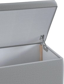Čalouněná skříň barva šedá látka sametová