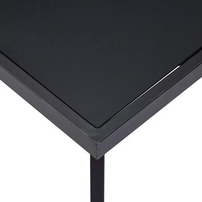 Jídelní stůl Carey - tvrzené sklo - černý | 120x60x75 cm