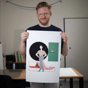 Patrik Antczak | Bauhaus lover | Časově limitovaná edice Rám: Černý, Velikost: 40 x 30 cm