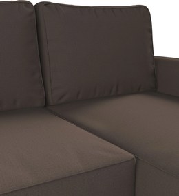 Potah na pohovku IKEA Backabro rozkládací se šezlongem barva hnědá látka pletený vzor
