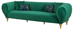 Hanah Home Třímístná pohovka MEBLON zelená 867UNQ1554