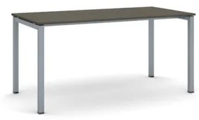 Stůl PRIMO SQUARE se šedostříbrnou podnoží 1600 x 800 x 750 mm, wenge