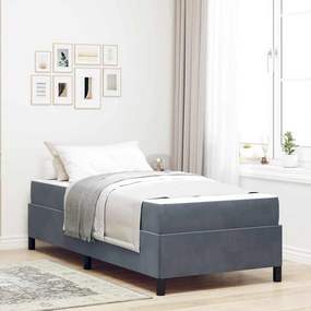 Rám postele Tmavě šedá 90 x 200 cm textil 3399037