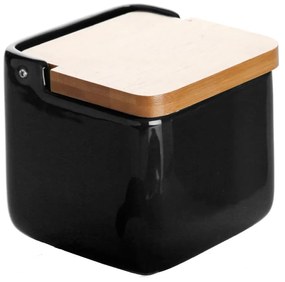 Keramická dóza na sůl Versa Black Salt Box
