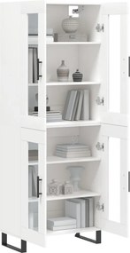 Skříň highboard bílá 69,5 x 34 x 180 cm kompozitní dřevo 3198297