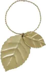 Ozdobný kroužek na ubrousky Leaf Antique Brass Strömshaga