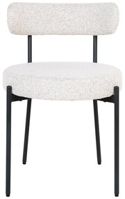 House Nordic Jídelní židle BADALONA bílé bouclé 1001214