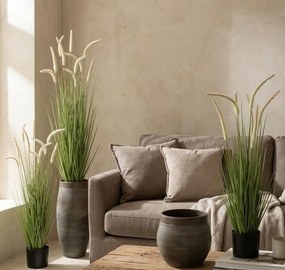 Dekorativní okrasná tráva v květináči - 11*90 cm
