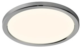 Stropní svítidlo Nordlux Oja ⌀29,4cm, DIM 3000K/4000K, IP54 Barva: bílá/chrom
