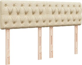 Box spring postel s matrací krémová 140x200 cm textil 3288223
