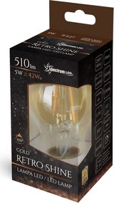 Žárovka E27 - LED retro Edison - 5W - 510lm - 2400K