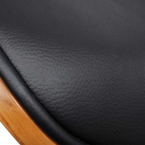 Jídelní židle 4 ks ohýbané dřevo a umělá kůže 270550
