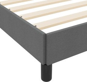 Postel s boxspringem Tmavě šedá 200 x 200 cm textil 3398515