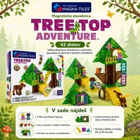 MAGNA-TILES Magnetická stavebnice Treetop Adventure / 42 dílků / od 3