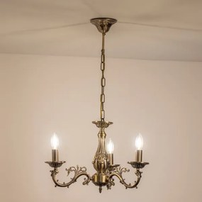 BRILAGI - Lustr na řetězu CLASSIC 3xE14/10W/230V mosaz
