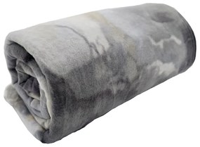 Šedá fleecová deka 150x200 cm Marble – JAHU collections