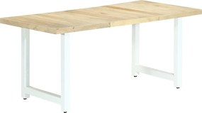 vidaXL Jídelní stůl 180 x 90 x 76 cm masivní recyklované dřevo [283785] Barva: světle hnědá a černá