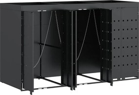 Úložný box na 3 popelnice Antracit 204 x 77,5 x 121,5 cm 3394744