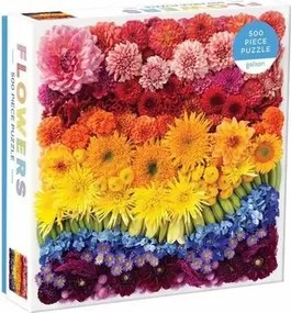Galison Puzzle Duhové květy / 500 dílků / od 8 let